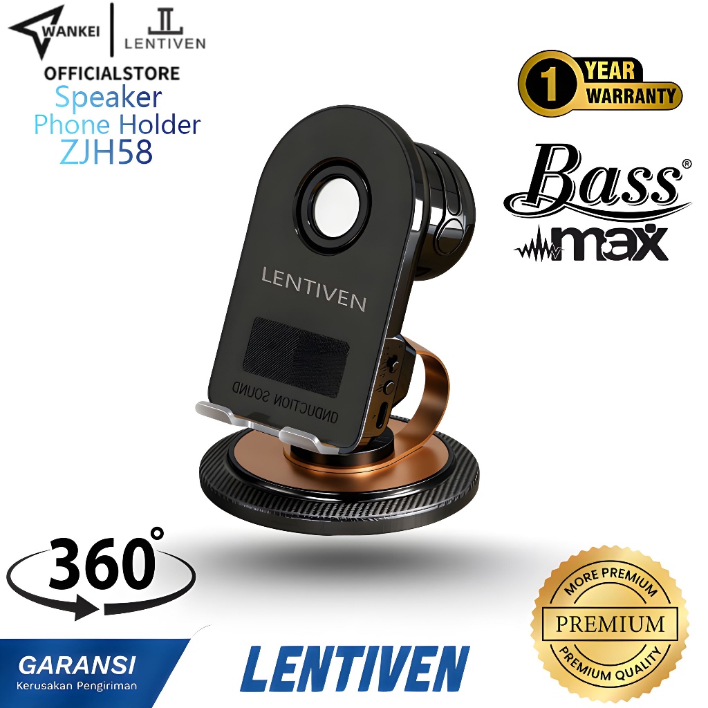Jual WANKEI LENTIVEN PHONE Holder HP With Speaker Magnetic 360 Bisa ...