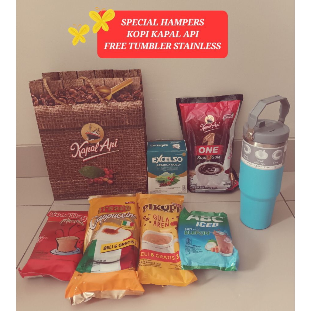 Jual tumbler kopi kapal api tumbler kopi excelso hampers kopi kapal api ...