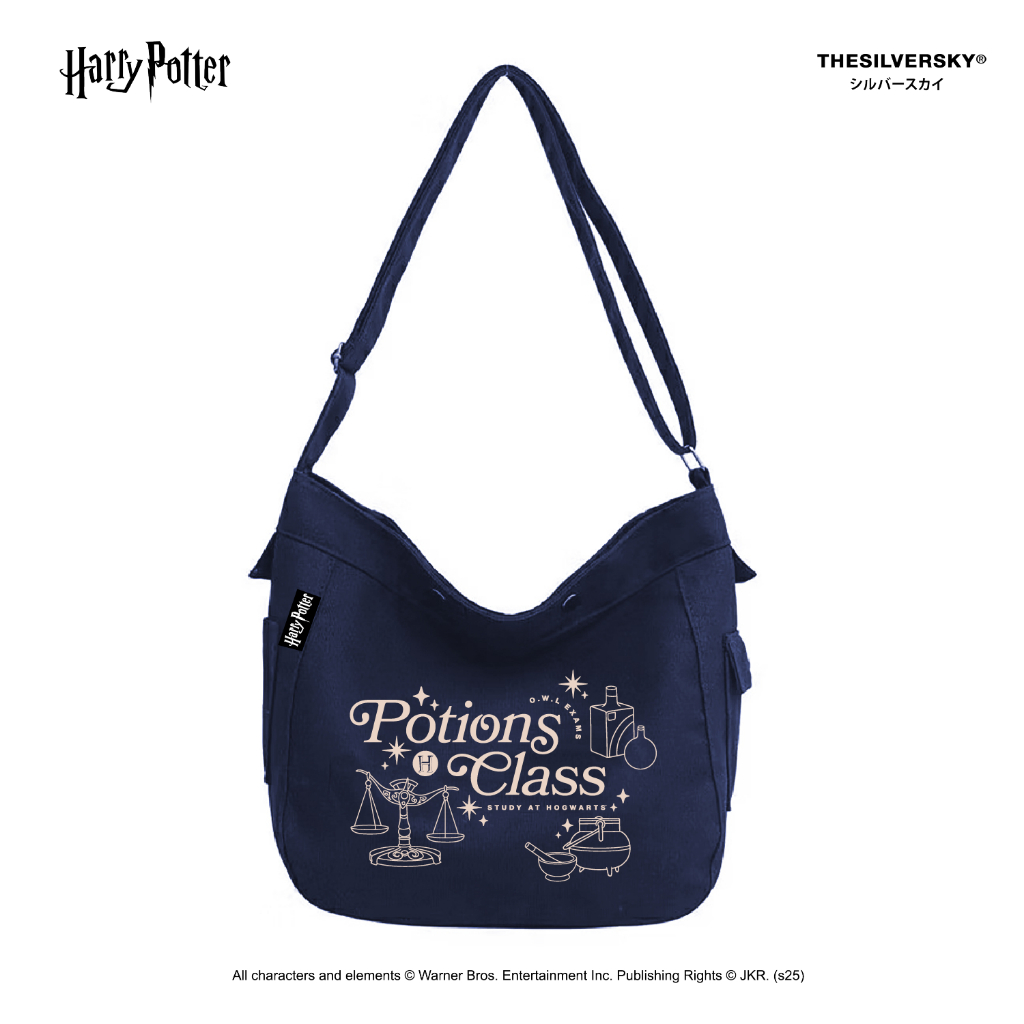 Jual Thesilversky Harry Potter Potions Class Denim Cream Slingbag | Tas ...