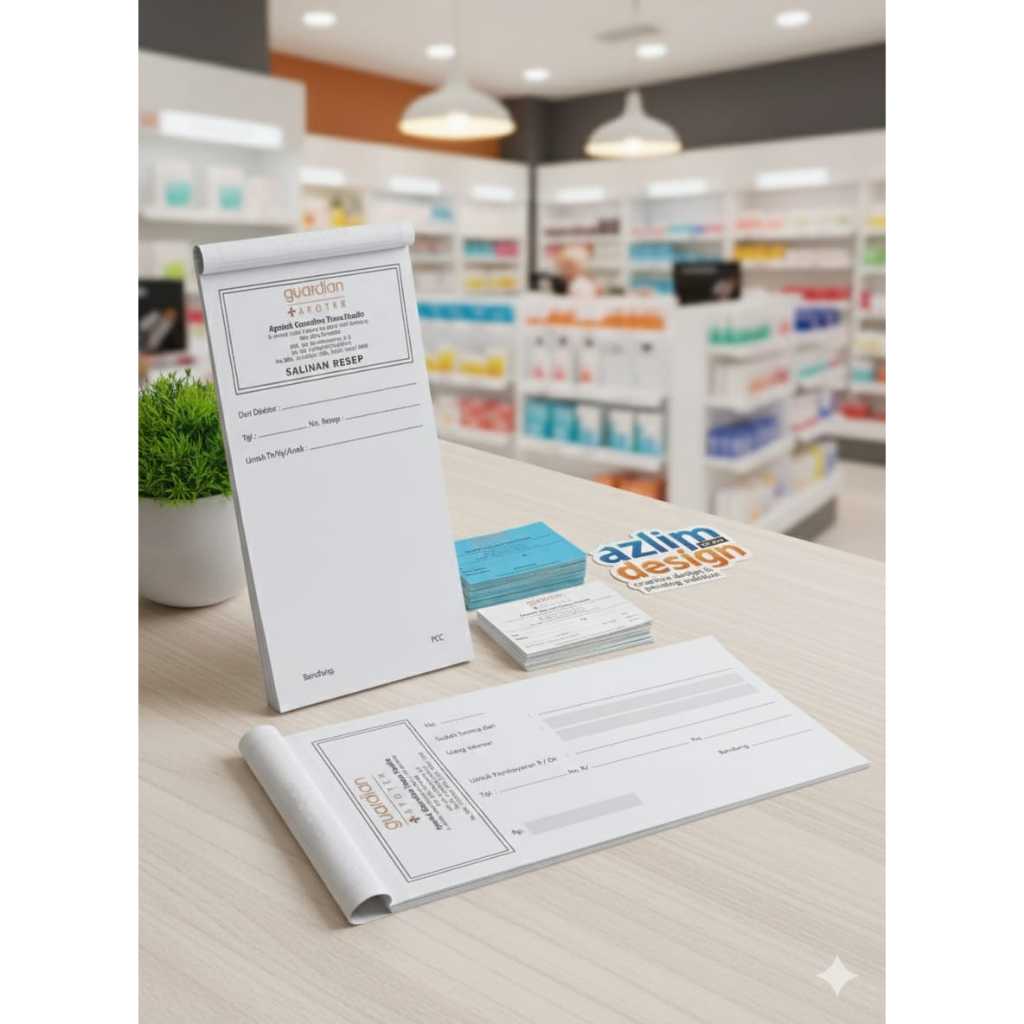 Jual Cetak Kuitansi Guardian Copy Rsep / SP Reguler Apotek / Etiket ...