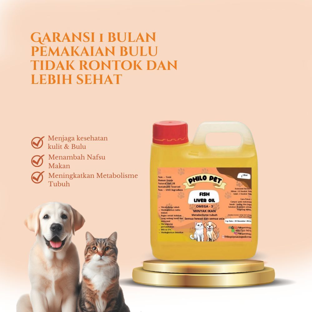 Jual 1 LITER - FISH LIVER OIL / COD LIVER OIL / MINYAK HATI IKAN ...