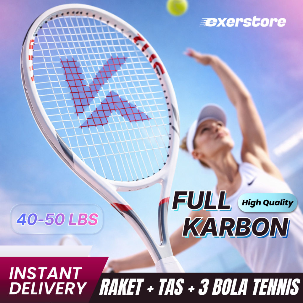 Jual RAKET TENNIS KARBON PREMIUM RAKET UNTUK LATIHAN DAN TURNAMEN XTRA ...