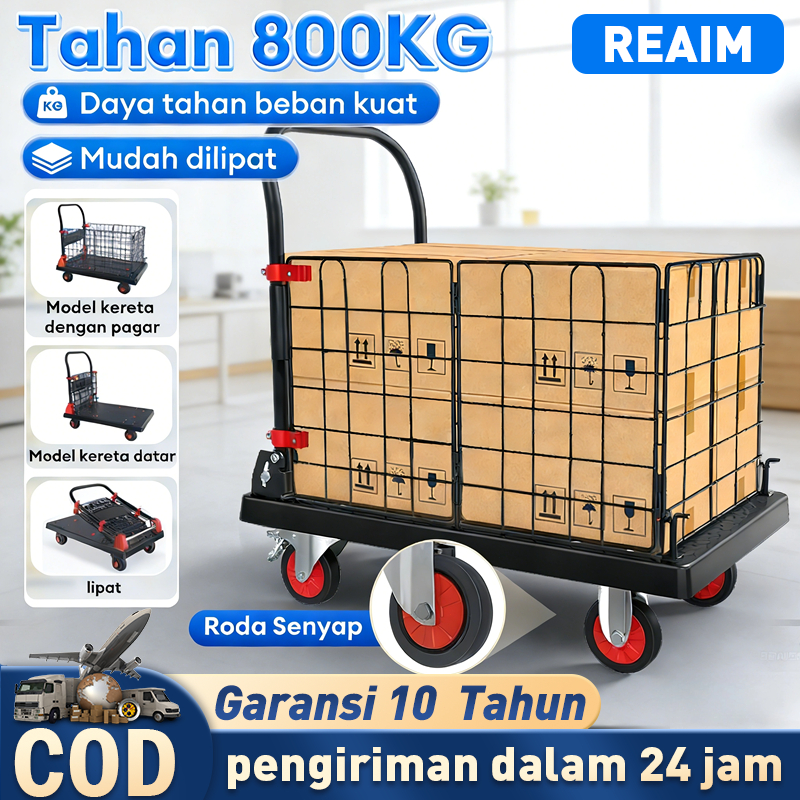 Jual Reaim troli serbaguna troli lipat portable troli barang berdinding ...
