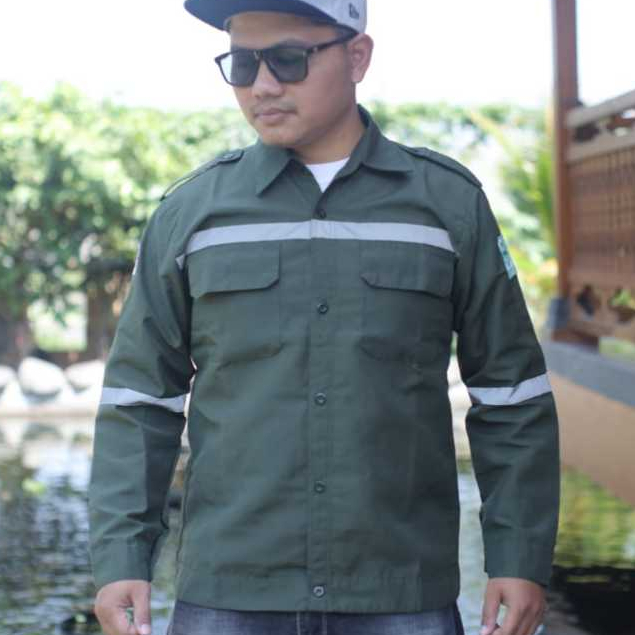 Jual COD DARI BANDUNG Baju Safety Welder Kemeja Wearpack Atasan Kerja ...