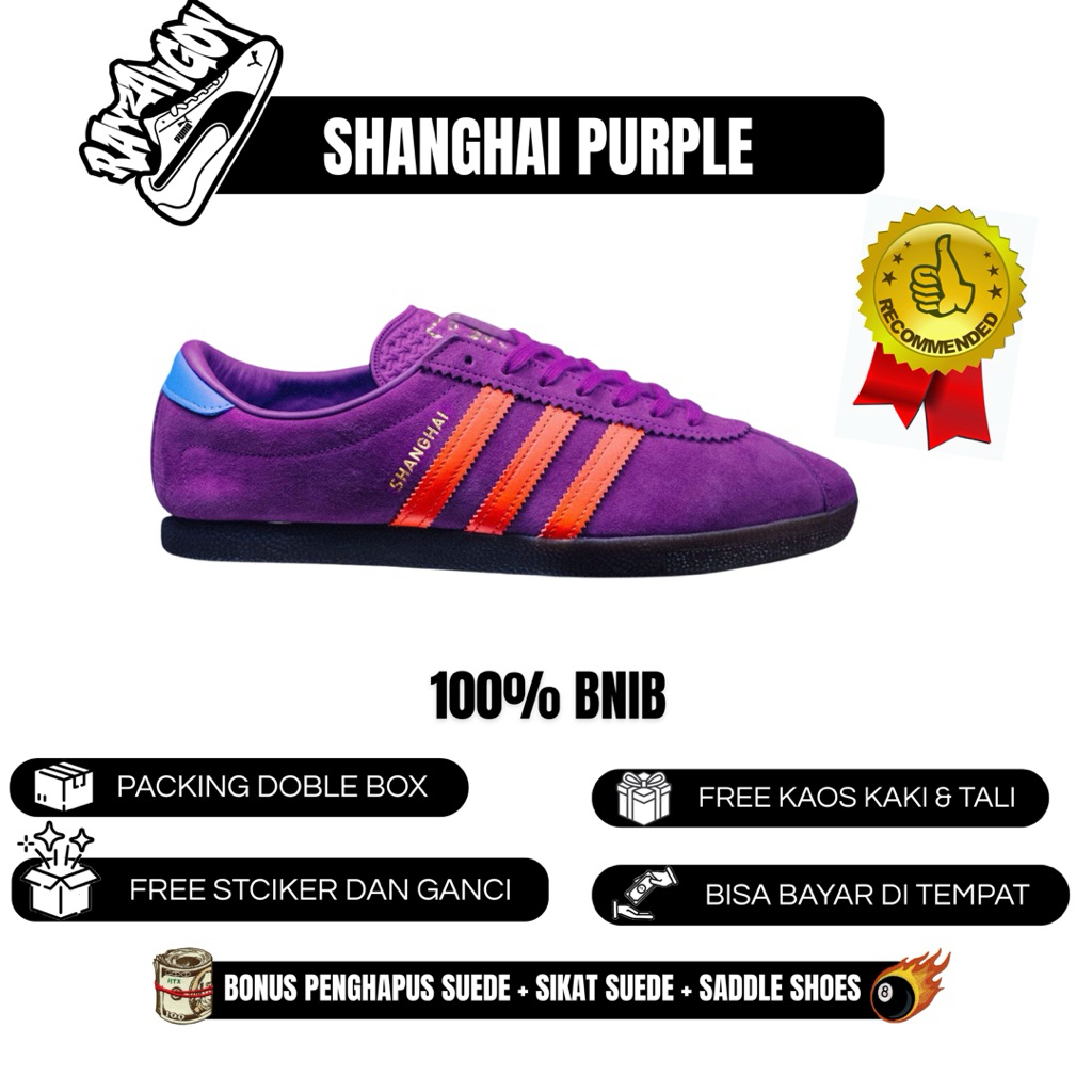 Jual SEPATU SNEAKERS SHANGHAI CITY SERIES PURPLE BNIB 100% | Shopee ...
