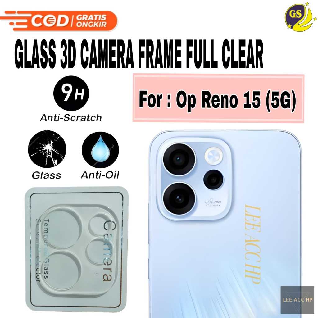 Jual Frame Camera Glass 3D Full Clear Oppo Reno 11F / Reno 13 / Reno ...