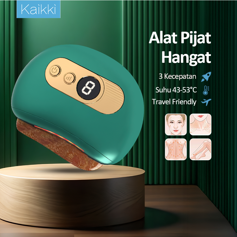 Jual KAIKKI Alat Gua Sha Elektrik Mini Batu Bian Shi Pijat Wajah Leher ...