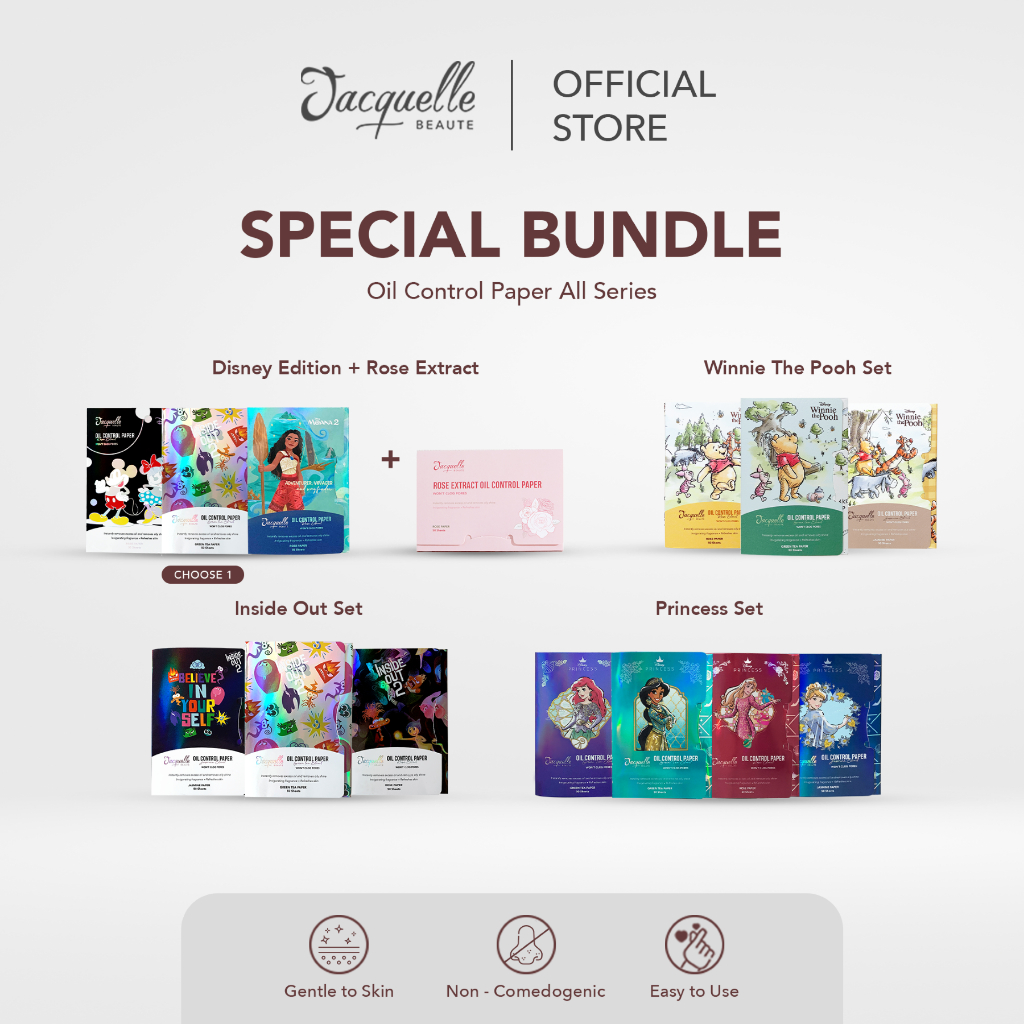 Jual Jacquelle Bundle Oil Control Paper - Full Set Disney Edition ...