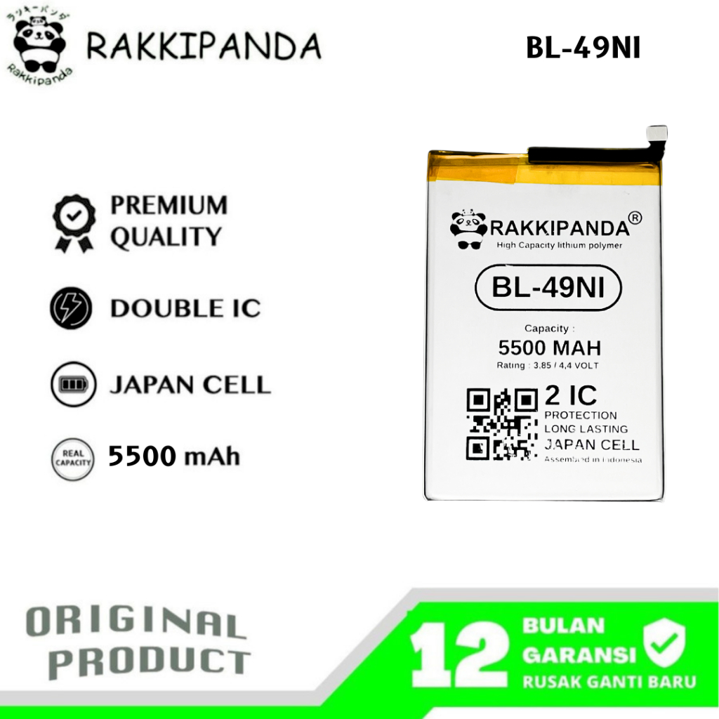Jual RakkiPanda - BL-49NI Itel S23 / A50 4G / A60 / A60S / A70 / P55 ...