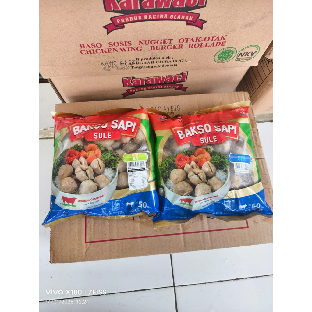 Jual BAKSO SAPI KARAWACI SULE A1 & SPR - 650GR | Shopee Indonesia