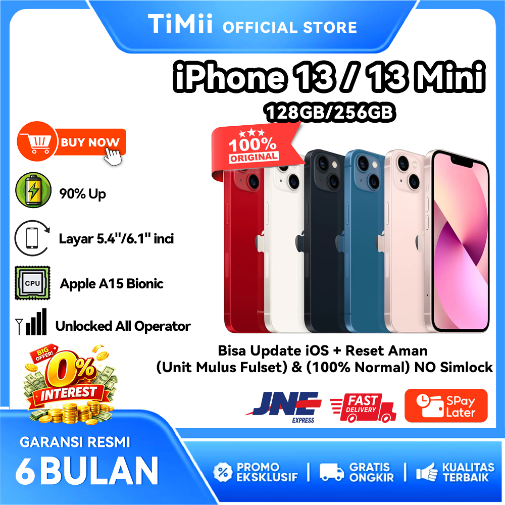 Jual iPhone 13 Original 100% iP 13/13 Mini Normal Bekas 128GB 256GB ...