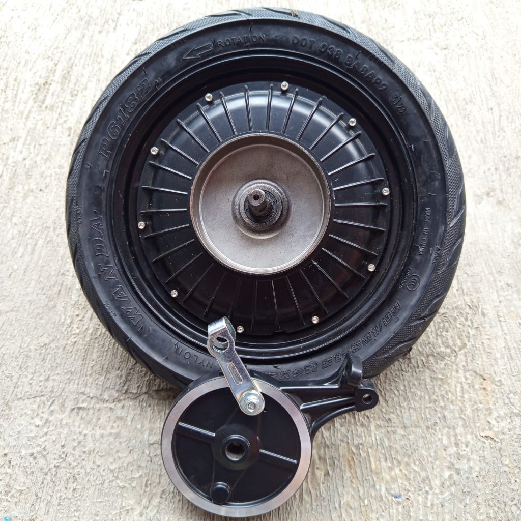 Jual Motor BLDC Hub Wheel 48V 500W 14 Inch Full Set Rem Tromol & Ban ...