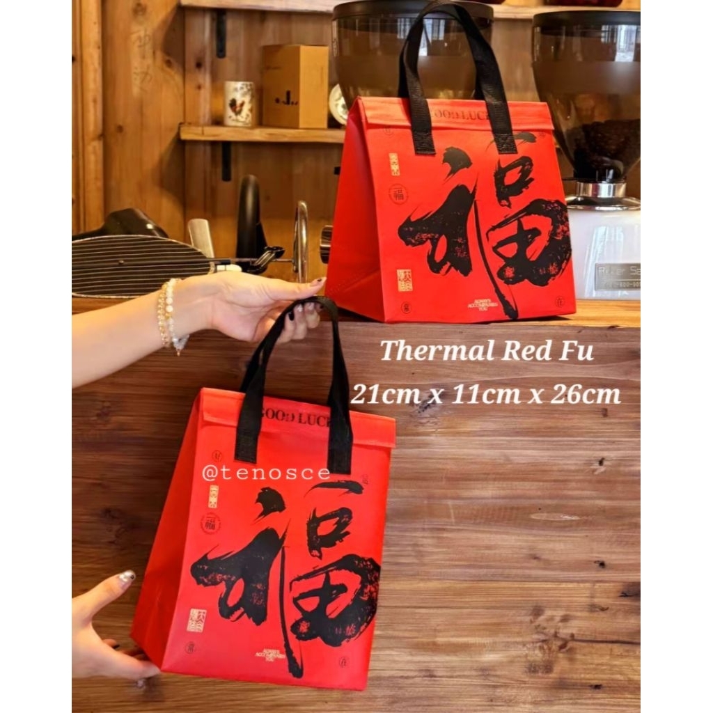 Jual Thermal Red Fu Tas Cooler Bag Imlek Konien Sincia Hampers Frozen ...