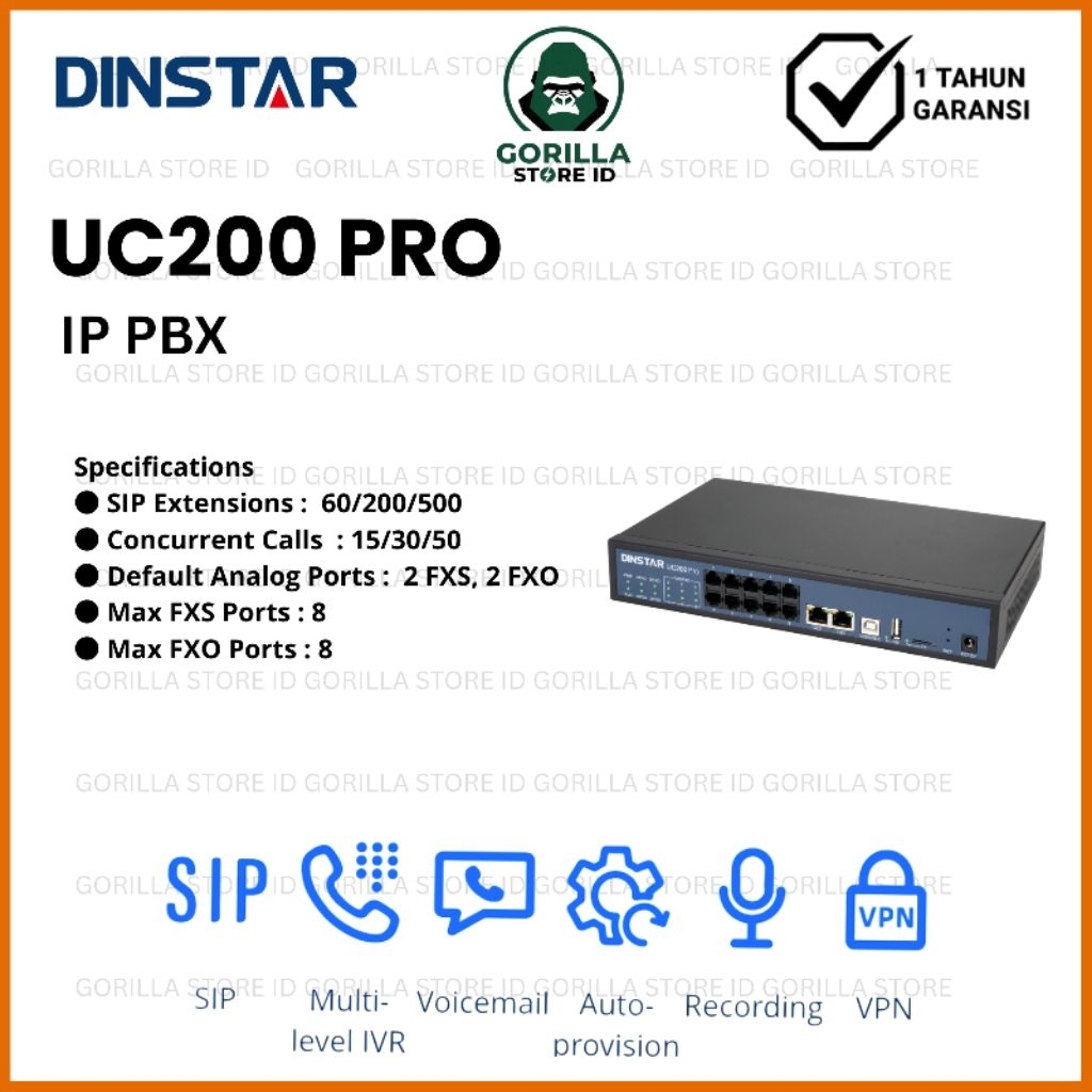 Jual DINSTAR UC200 PRO IP PBX | Shopee Indonesia