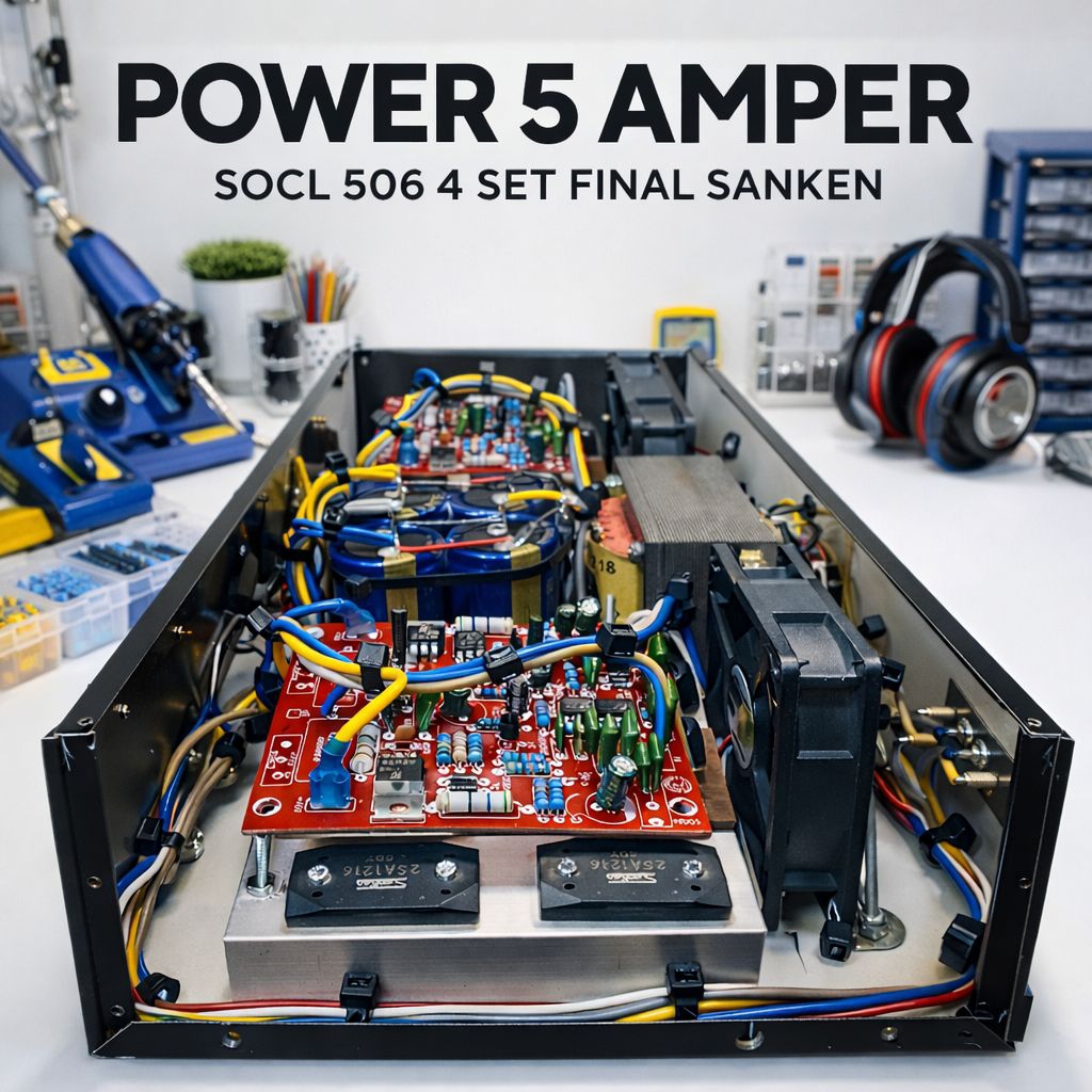 Jual Power Amplifier 5 Amper CT32 SOCL 506 | 4 Set Final Stereo | Cocok ...