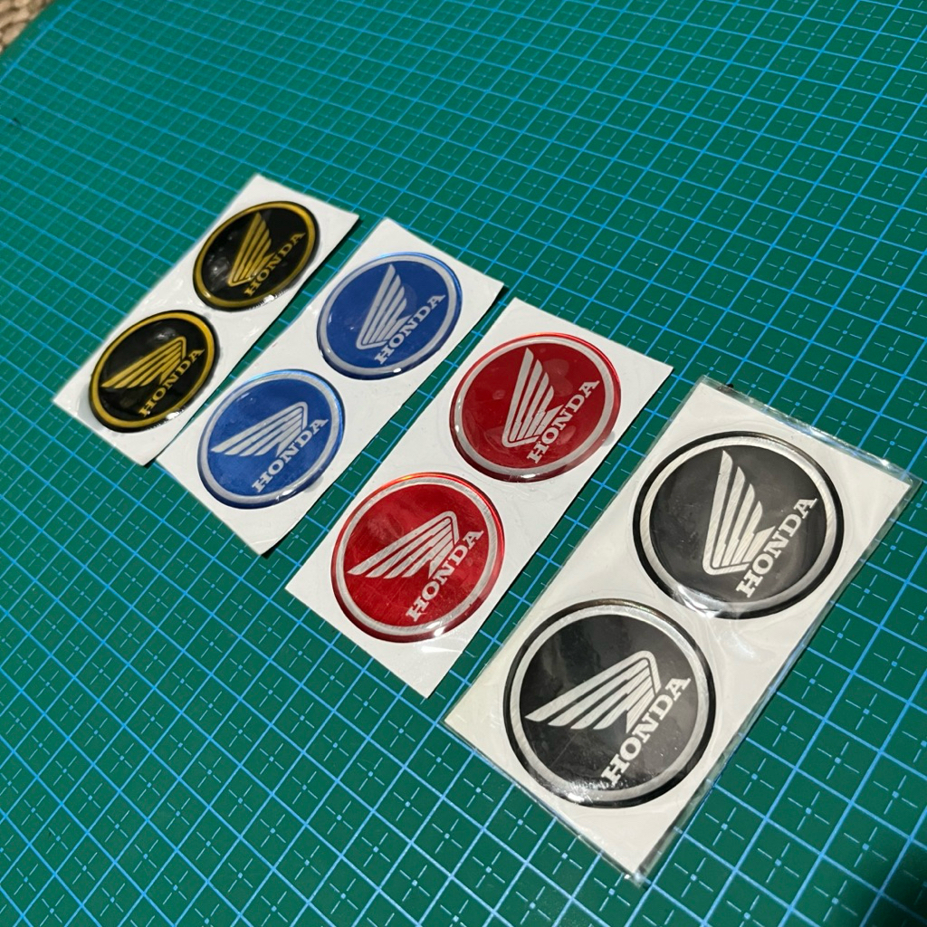 Jual stiker timbul Honda bulat stiker motor sepasang | Shopee Indonesia