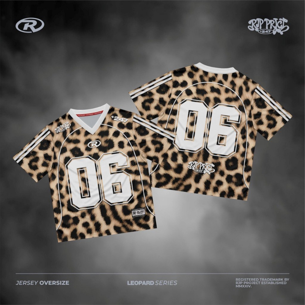 Jual RJP SUPPLY Jersey Full Printing Series Number Leopard 06 Bahan Dry ...