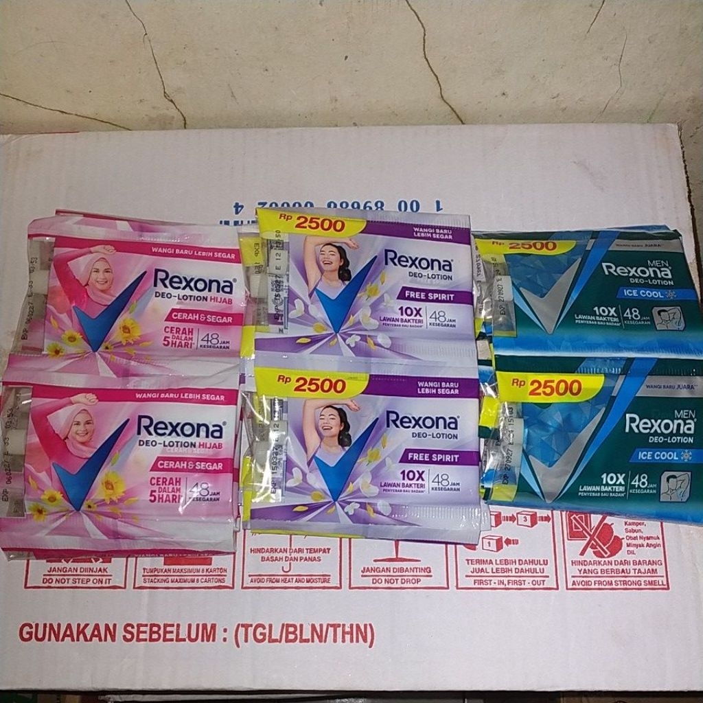 Jual Rexona Deodorant Sachet 1 Renceng ( 12pcs ) | Shopee Indonesia