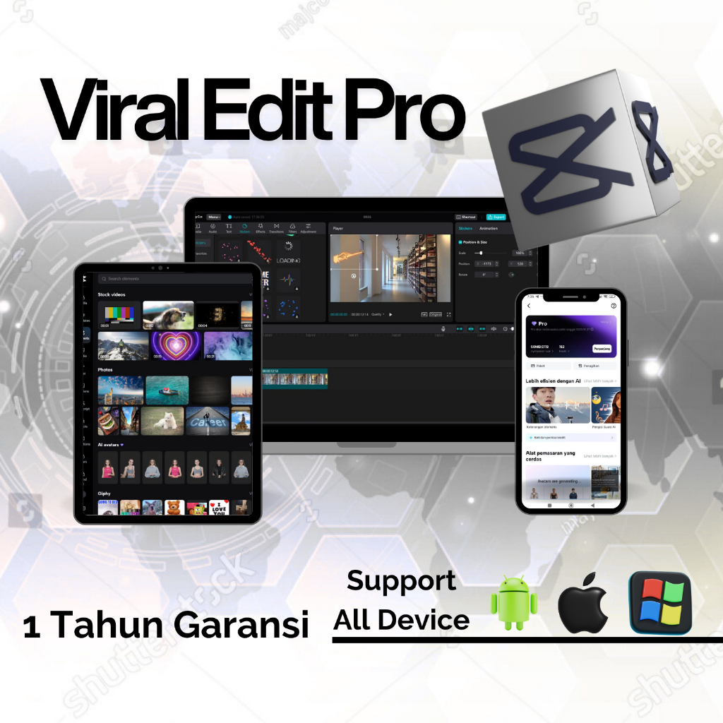 Jual Template Edit Pro Capcut 1 Tahun Garansi | Shopee Indonesia