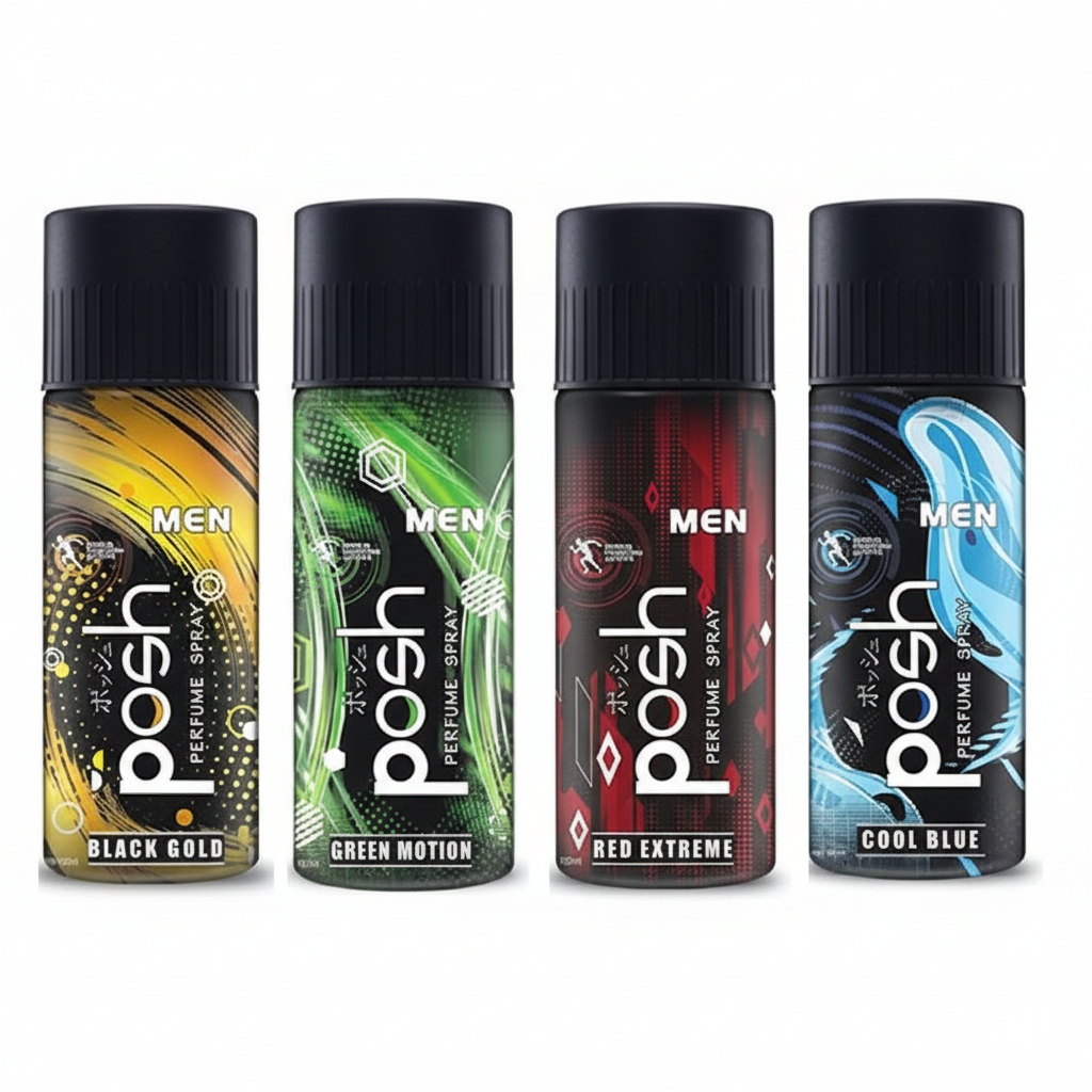 Jual Posh Men Parfume Body Spray 150 Ml ALL VARIAN | Shopee Indonesia