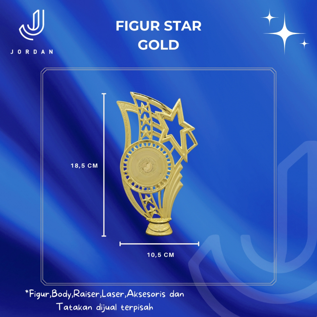 Jual NEW! Figur Piala/Trophy Star/Bintang, Jordan Trophy (6 Pcs ...