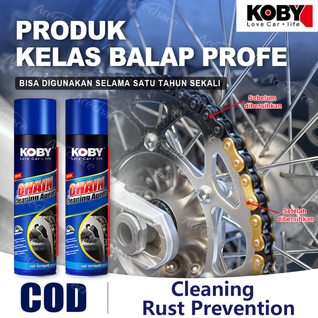 Jual KOBY Pilihan Pembalap Profesional Chain Lube Pelumas Rantai ...