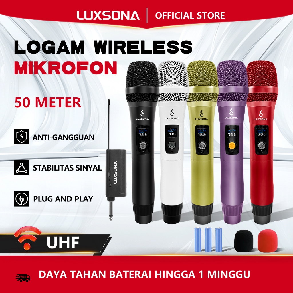 Jual LUXSONA Professional Wireless Mic Karaoke Meeting / Hi-Fi Besar ...