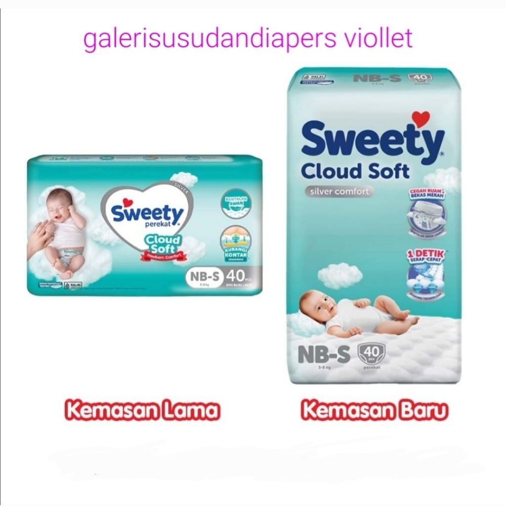 Jual Sweety Silver NB-S20/NB-S40/ Popok Bayi Newborn/perekat | Shopee ...