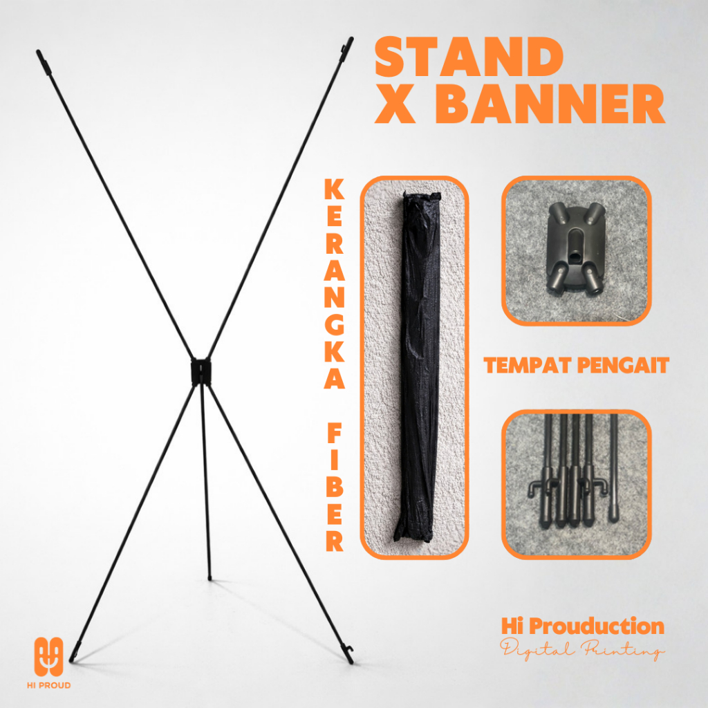 Jual Stand X Banner Bahan Fiber 60x160 cm | Shopee Indonesia