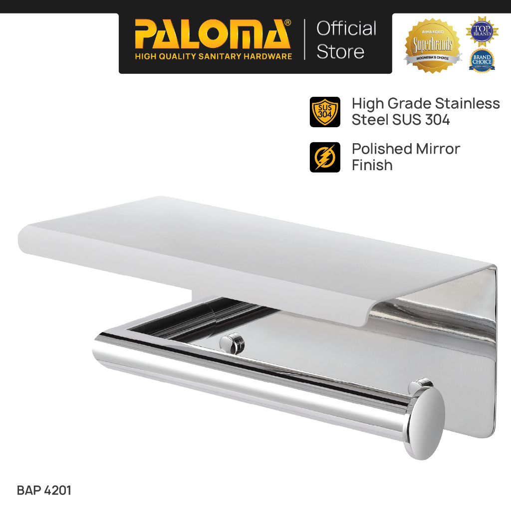 Jual PALOMA BAP 4201 Tempat Tissue Toilet Holder Tisu Gulung Roll Kamar ...