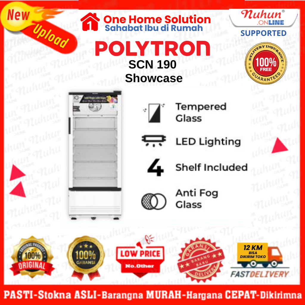 Jual Polytron Showcase SCN 190 ( 190 Liter ) | Shopee Indonesia