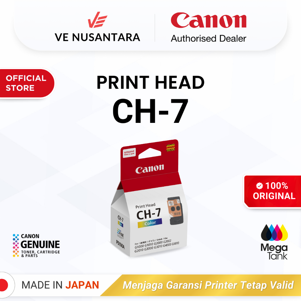 Jual Print Head Original Canon CH7 CH 7 Color - Print Head G1010 G2010 ...