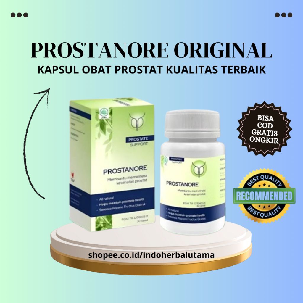 Jual Obat Prostat Herbal Prostanore Original Asli, Ampuh Mengobati ...