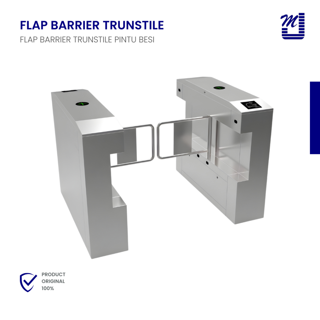 Jual Flap Barrier Turnstile Gate - Pintu Gerbang Otomatis Stainless ...
