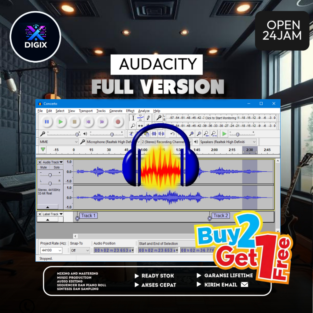 Jual AUDACITY 3.7 FULL VERSION TERMURAH | Shopee Indonesia