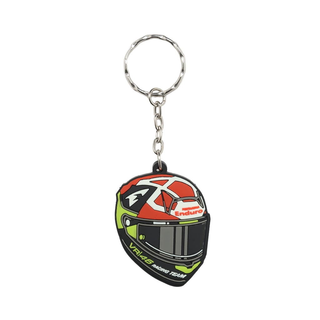 Jual Erspo VR46 2025 Keychain Helmet Rubber Black Red | Shopee Indonesia