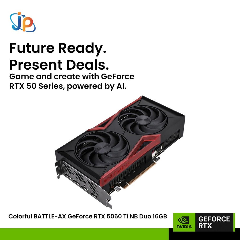 Jual VGA Colorful BATTLE-AX GeForce RTX 5060 Ti NB Duo 16GB - 16 GB ...