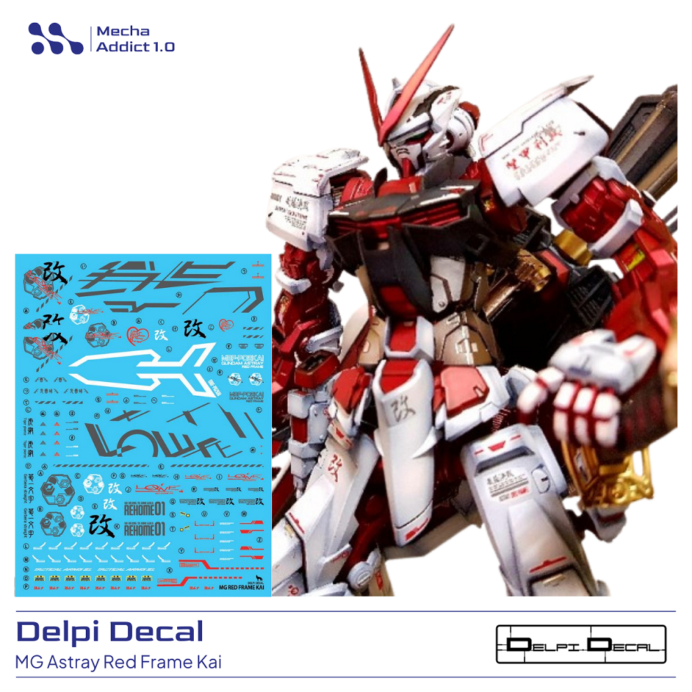 Jual Water Slide Decal MG Gundam Astray Red Frame Kai by DELPI | Shopee ...