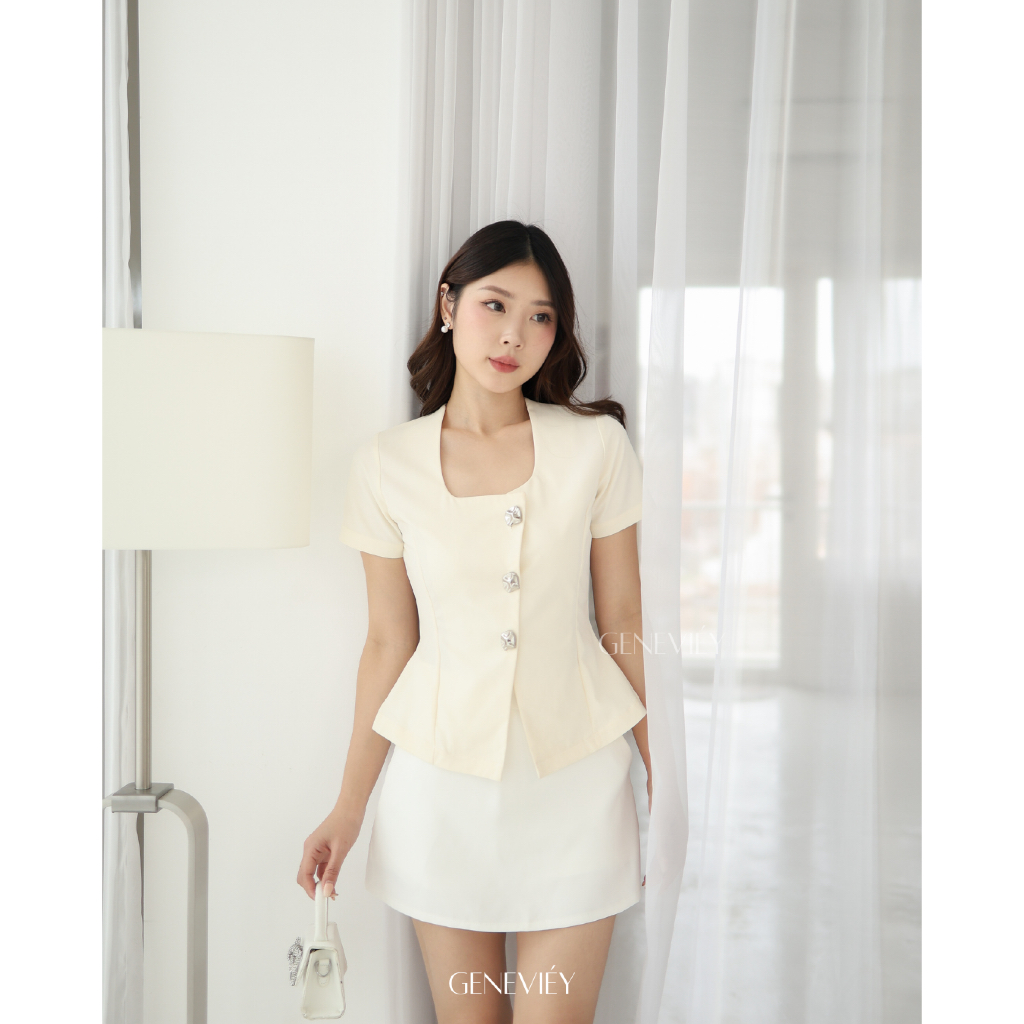 Jual [ GENEVIEY ] Kelsey Top | Atasan Wanita | Blouse Wanita Outfit ...