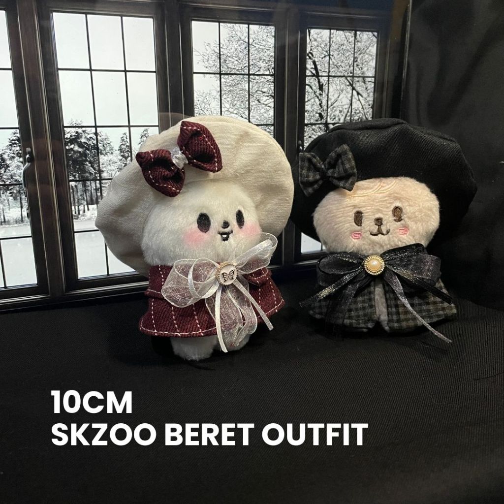 Jual SKZOO 10cm Beret Outfit Baju Boneka Stray Kids Wolfchan Leebit ...