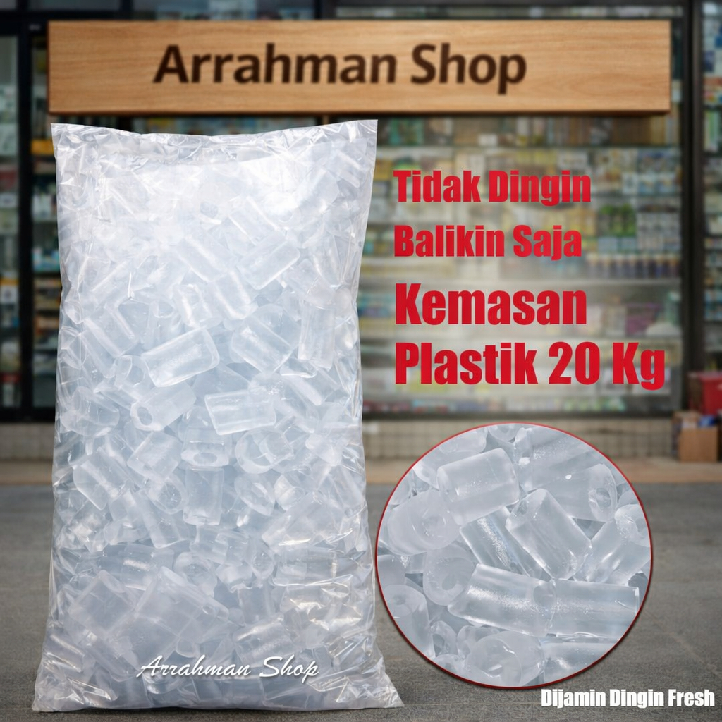Jual Es Batu Kristal ( Ice Tube ) Model Bulat - ES CUBE Es Kristal ...