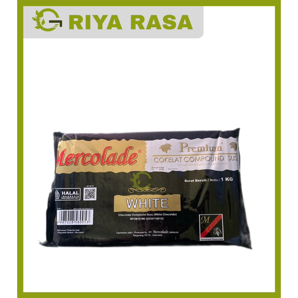 Jual Mercolade Coklat Premium Compound Putih 1kg | Shopee Indonesia