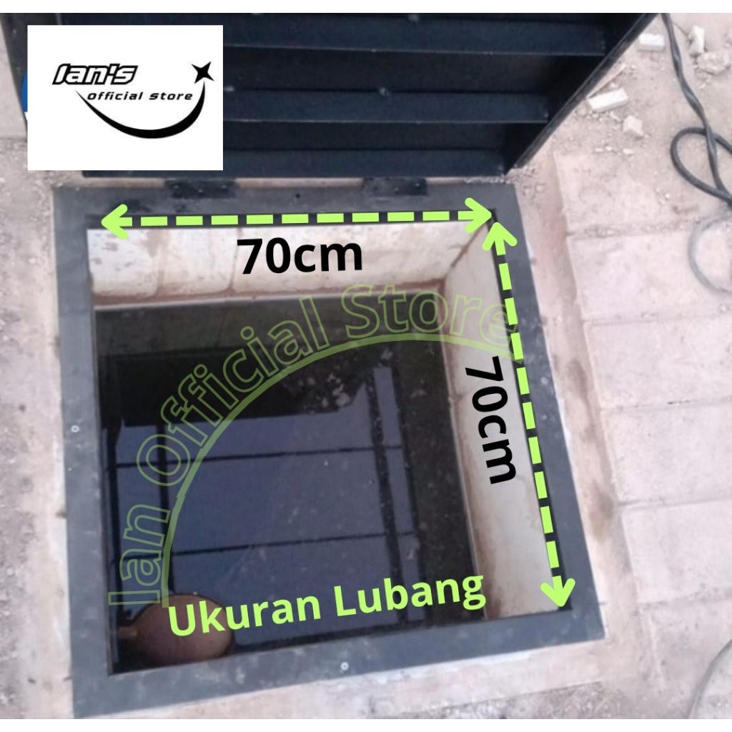 Jual Bak Kontrol Carport Tebal 5mm,Tutup Ground tank,Dobel Frame Buka ...