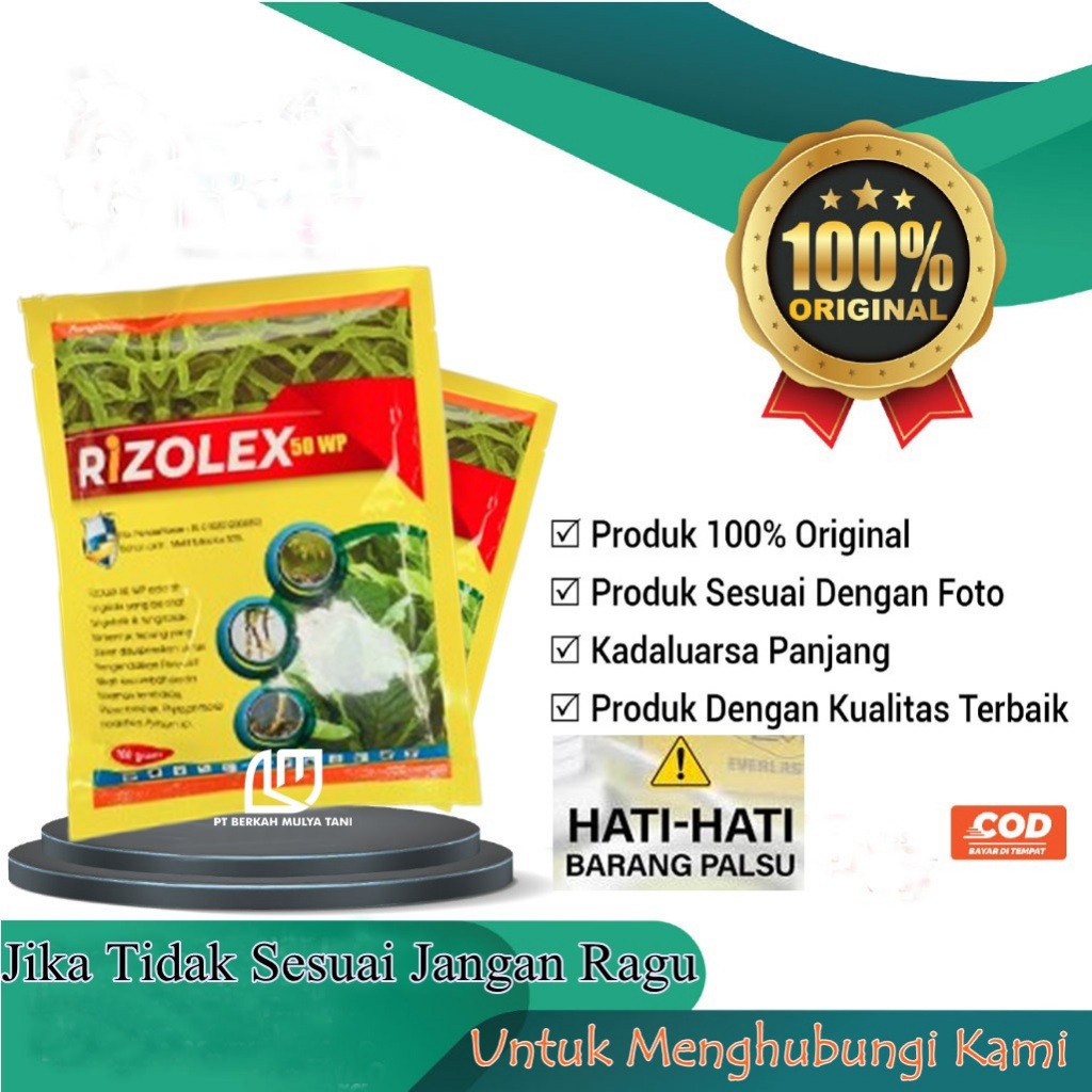 Jual Fungisida Rizolex 50 WP 50 Gram Original TBM | Shopee Indonesia