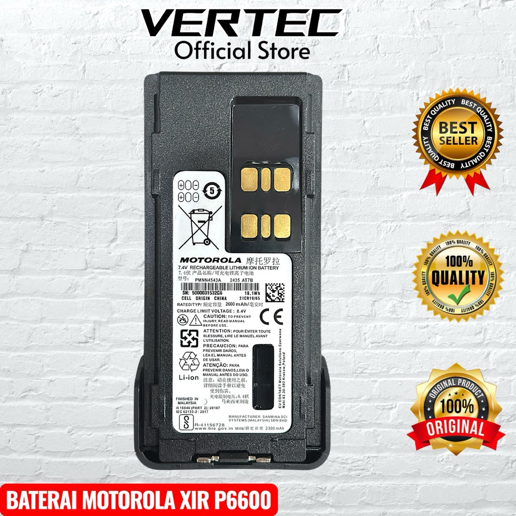 Jual Baterai HT Motorola XIR P6600 Lithium APX1000 P8660 P6620 P8600 ...