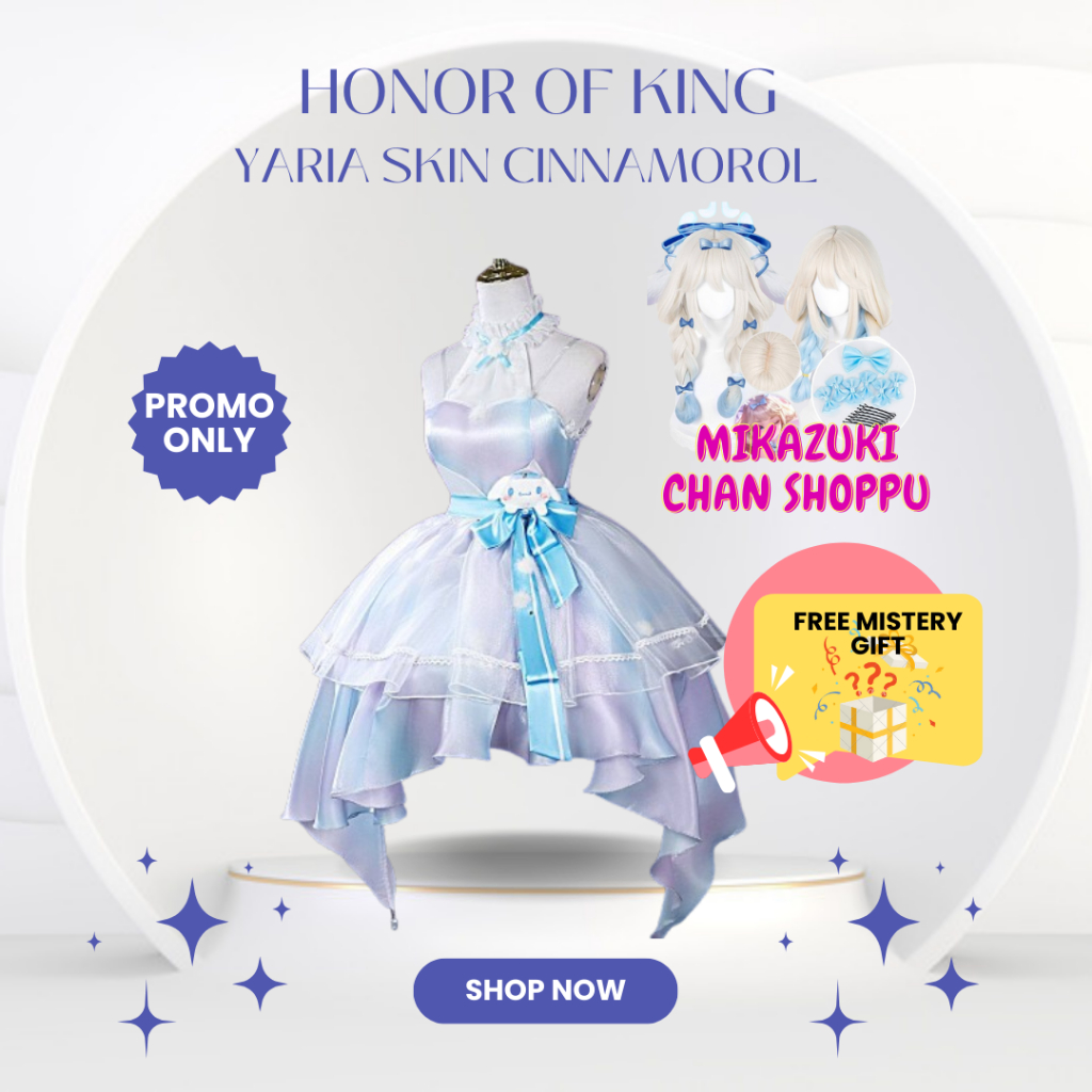 Jual ( READY STOK ) WUDU Costume Set Yaria Skin Cinnamorol Honor Of ...