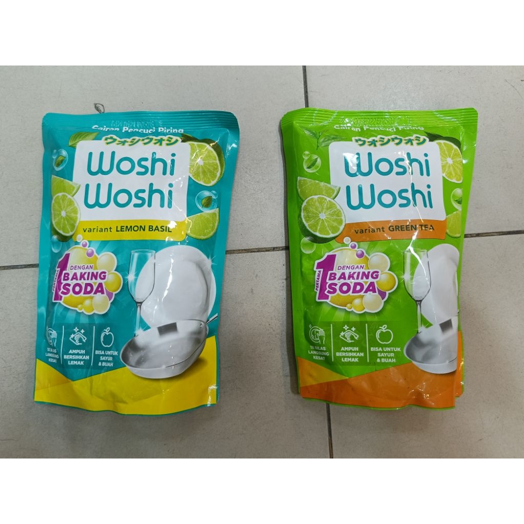 Jual Woshi Woshi Jaan Power Clean / Cairan Pencuci Piring Lemon Basil ...