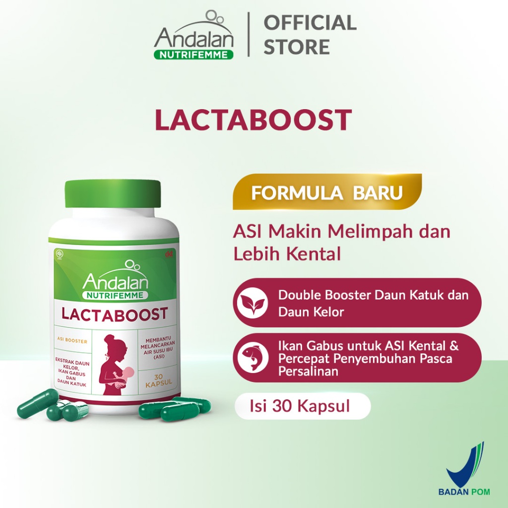 Jual Andalan Nutrifemme Lactaboost Botol 30 Kapsul | Shopee Indonesia