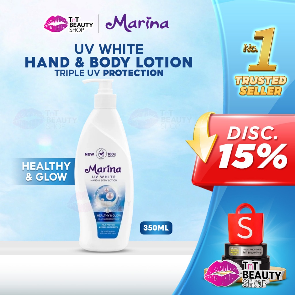 Jual Marina Hand Body Lotion UV White Marina HBL UV White 350ml Healthy ...