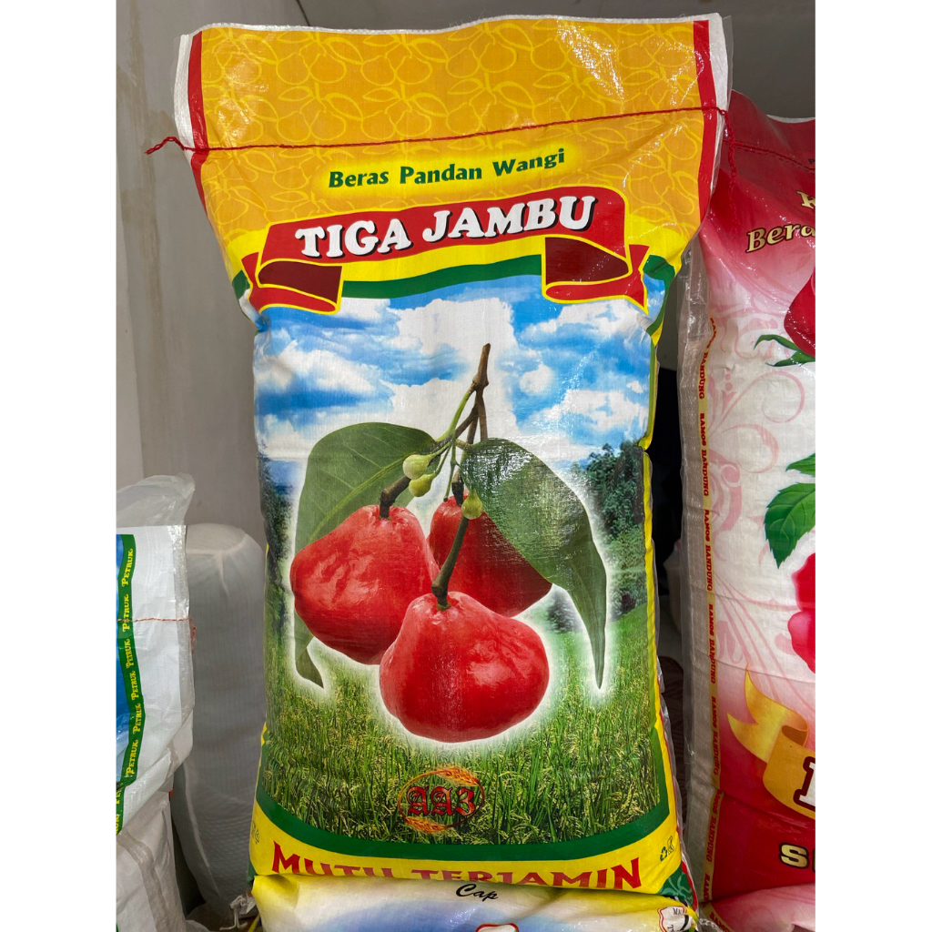 Jual Beras cap tiga jambu 20 kg 10 kg 5 kg | Shopee Indonesia